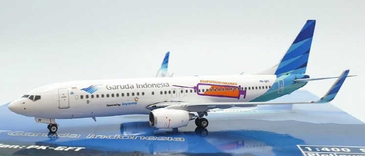 B737-800 Garuda Indonesia "Vaccine" PK-GFT 11689