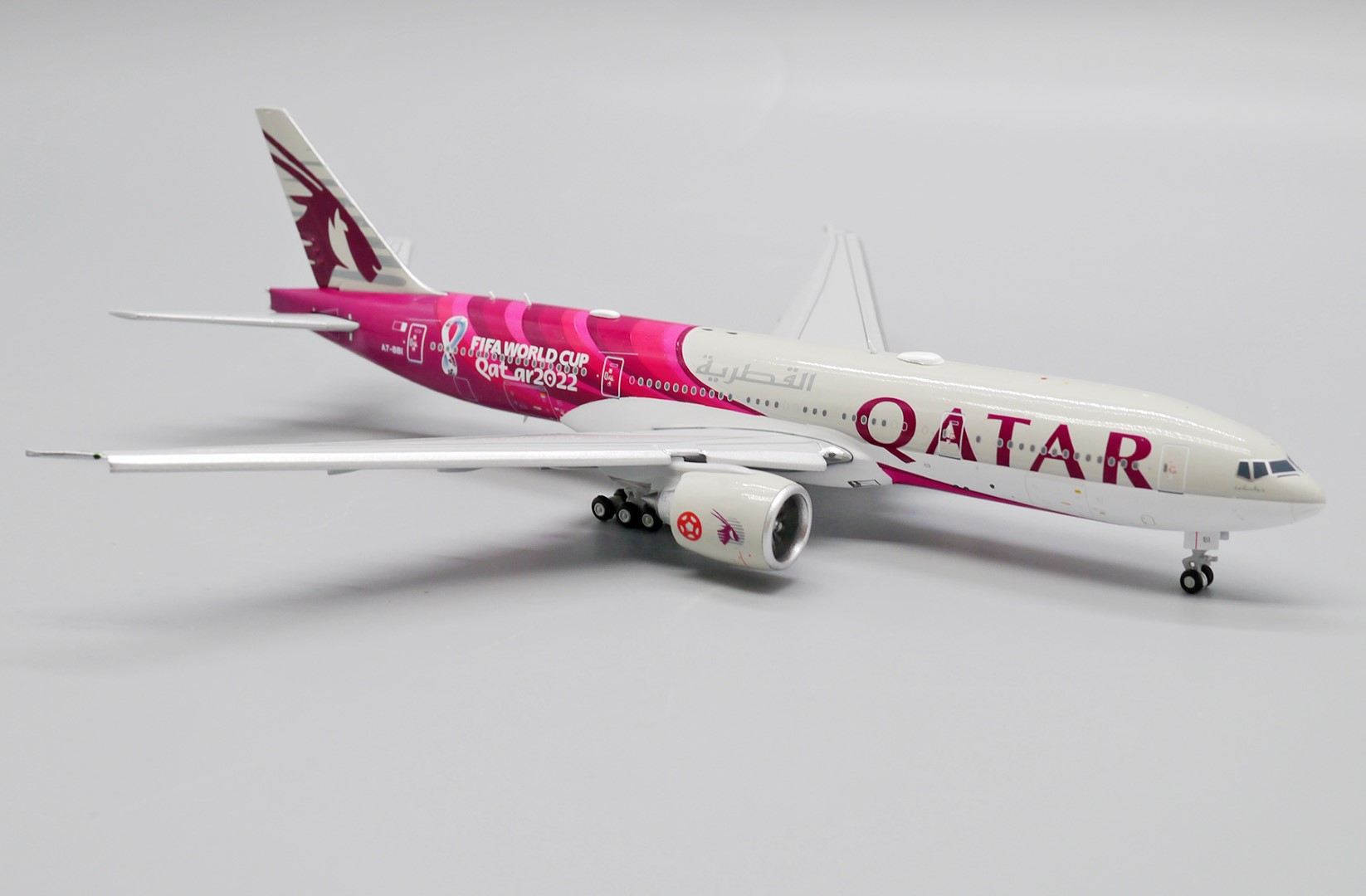 B777-200LR Qatar Airways "World Cup Livery - Flaps Down" A7-BBI XX40011A